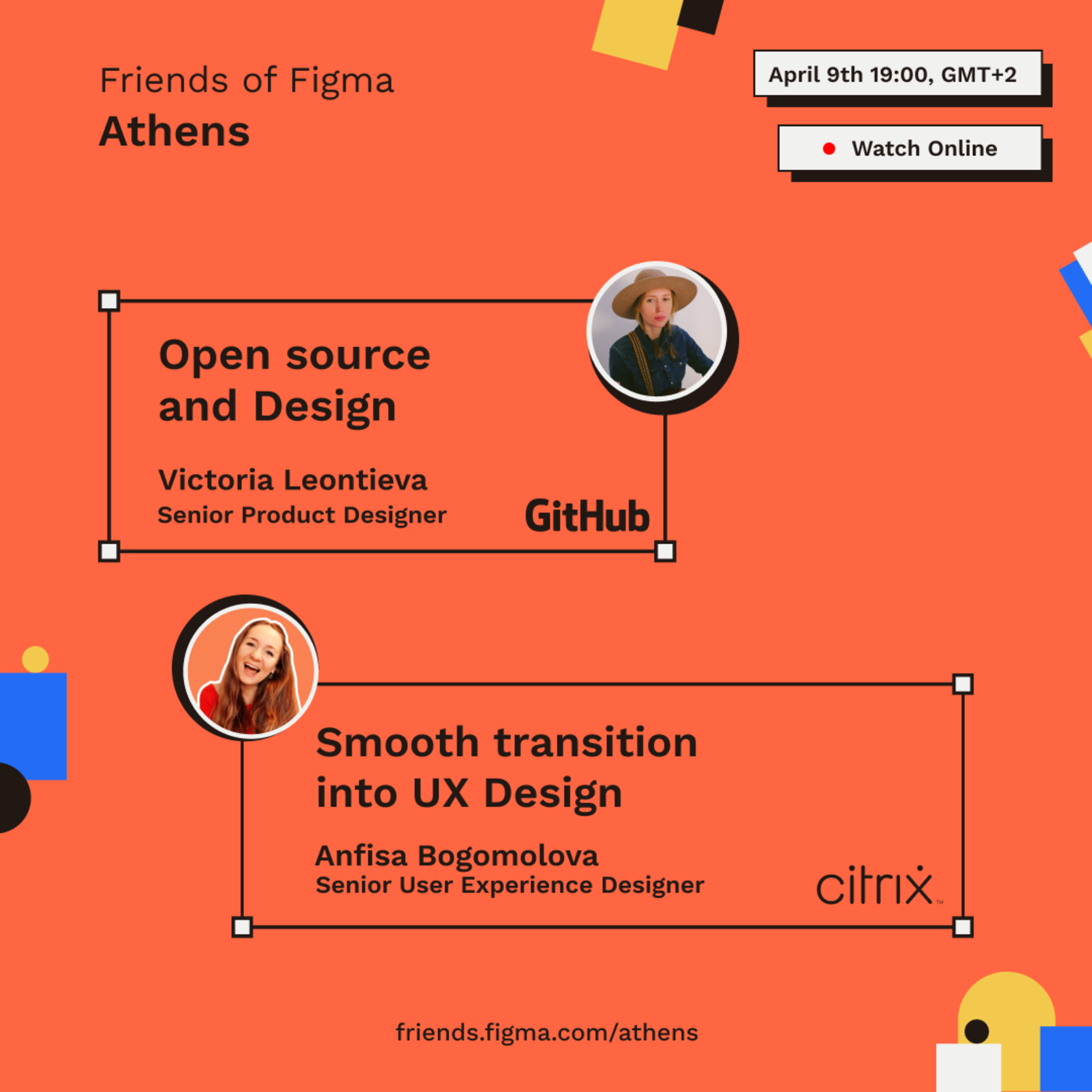 See Friends of Figma Athens #5 (Live with GitHub & Citrix) at Figma Athens